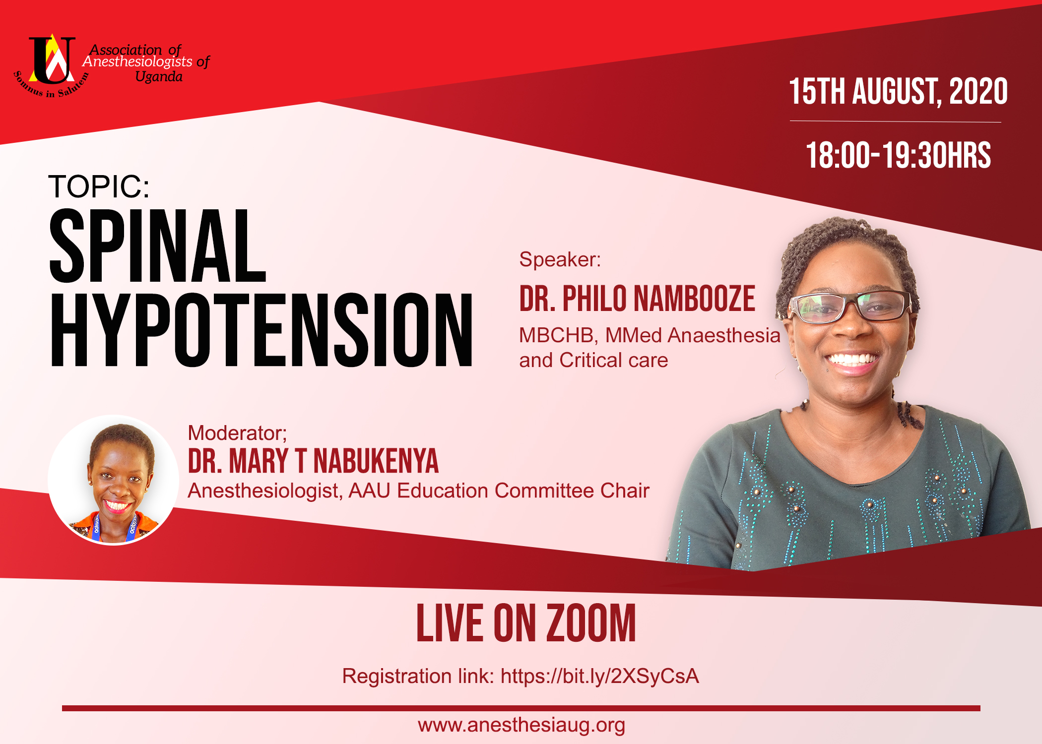 Spinal Hypotension CME - Association of Anesthesiologists of Uganda